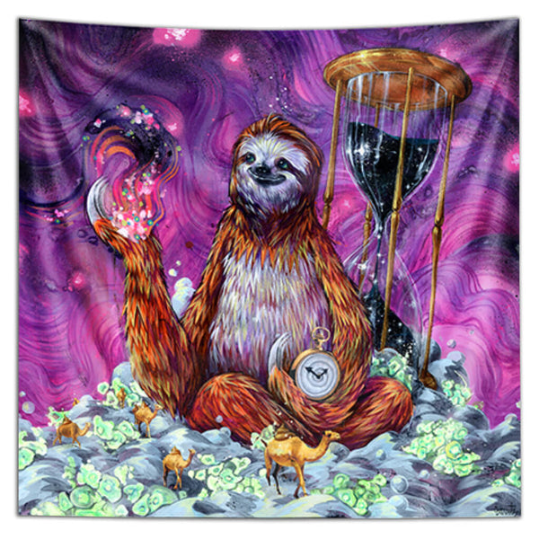 Time Master Poop Sloth - Third Eye Tapestries